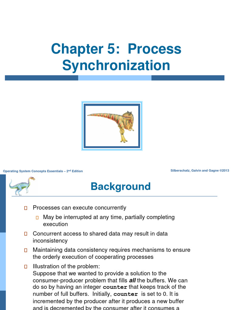 Chapter 5: Process Synchronization | PDF | Process (Computing) | Synchronization