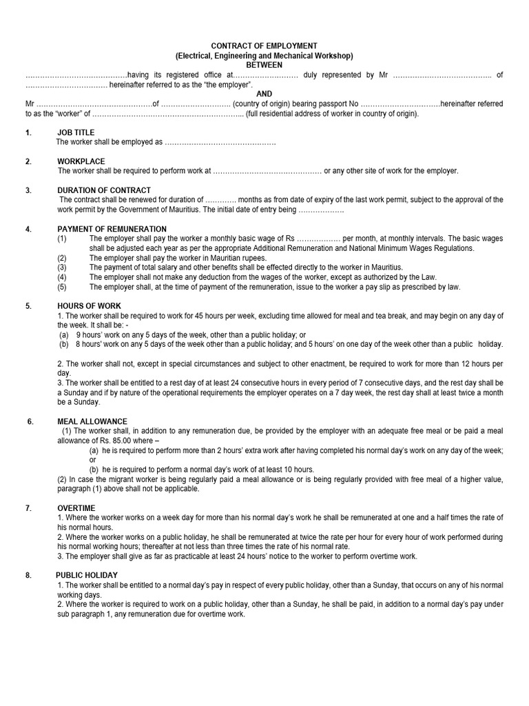Electrical & Mech | PDF | Sick Leave | Employment