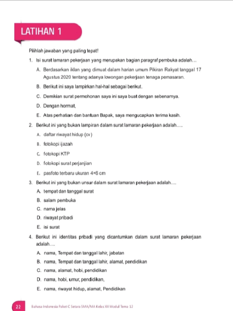 M.12 Unit 1 L1 | PDF