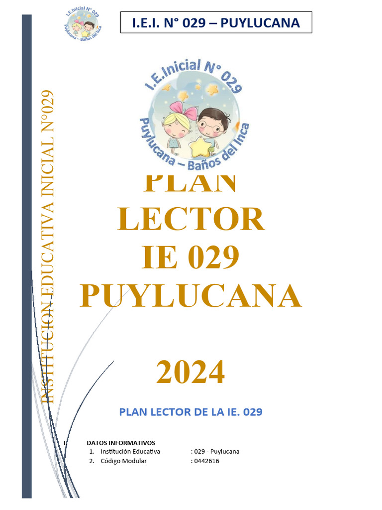 Plan Lector Puylucana 2024 | PDF | Educación de la primera infancia | Escritura
