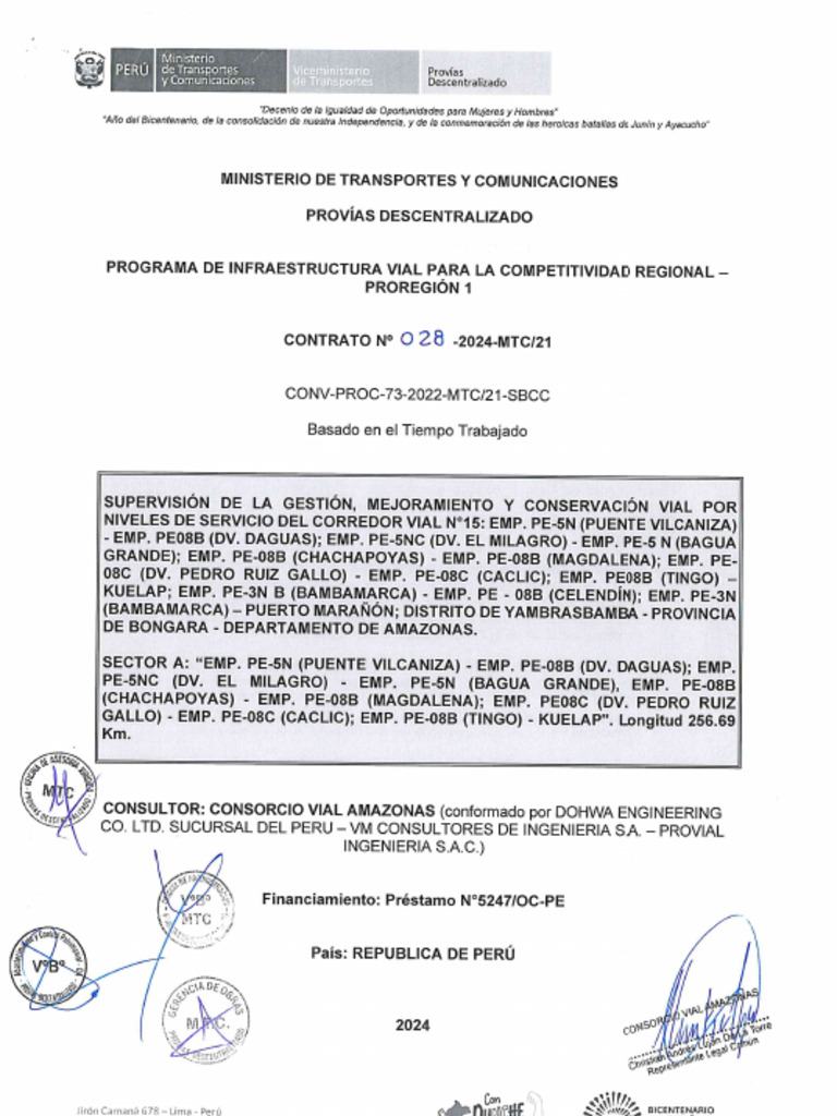 CONTRATO N° 028-2024-MTC21 | PDF
