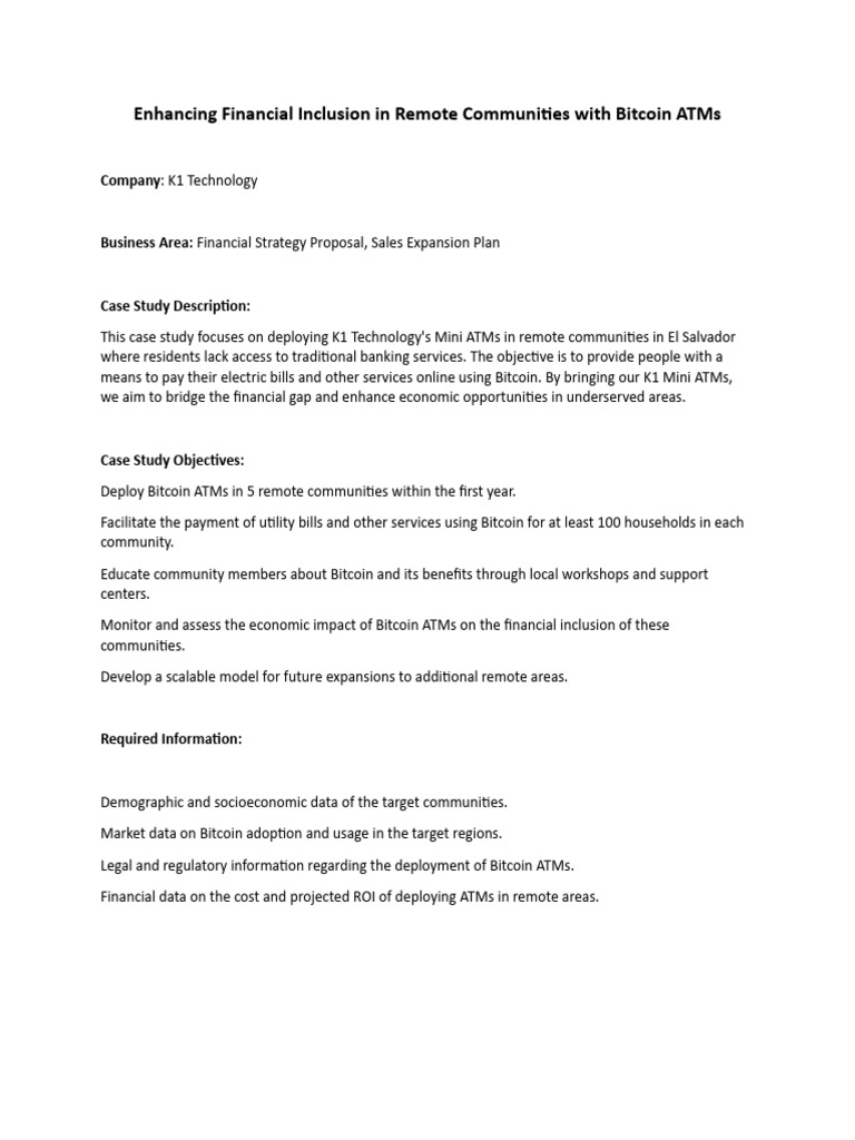 Case Study k1 | PDF | Bitcoin | Economies