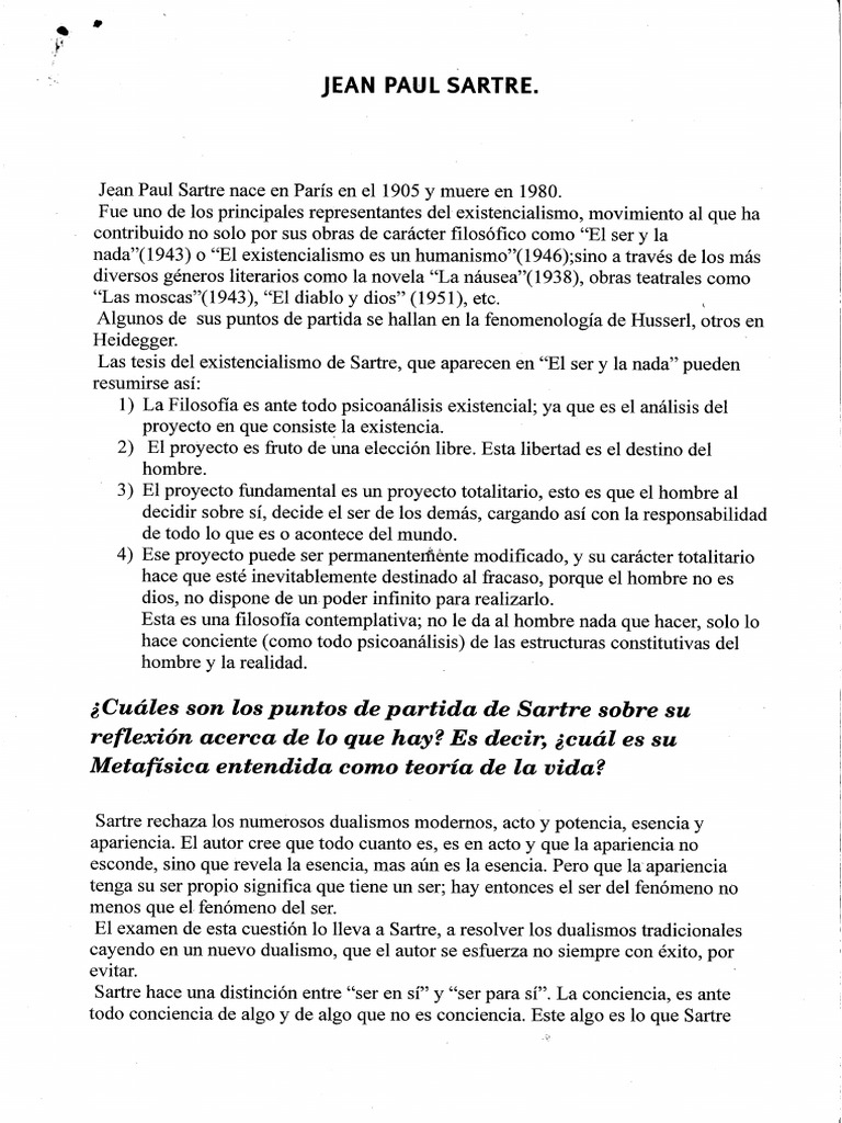 Sartre | PDF