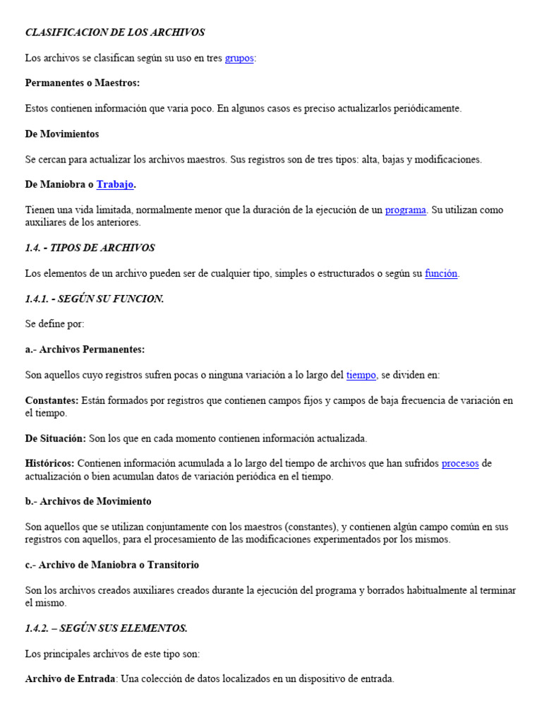 Tipos de Archivos y Sugun Su Frecuencia | Descargar gratis PDF | Archivo de computadora ...