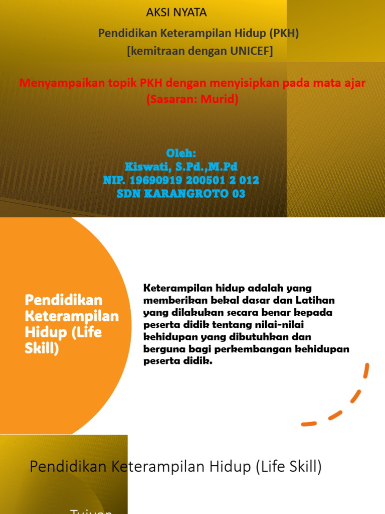 Pendidikan Life Skill untuk Murid | PDF | Karier & Perkembangan | Gaya Hidup