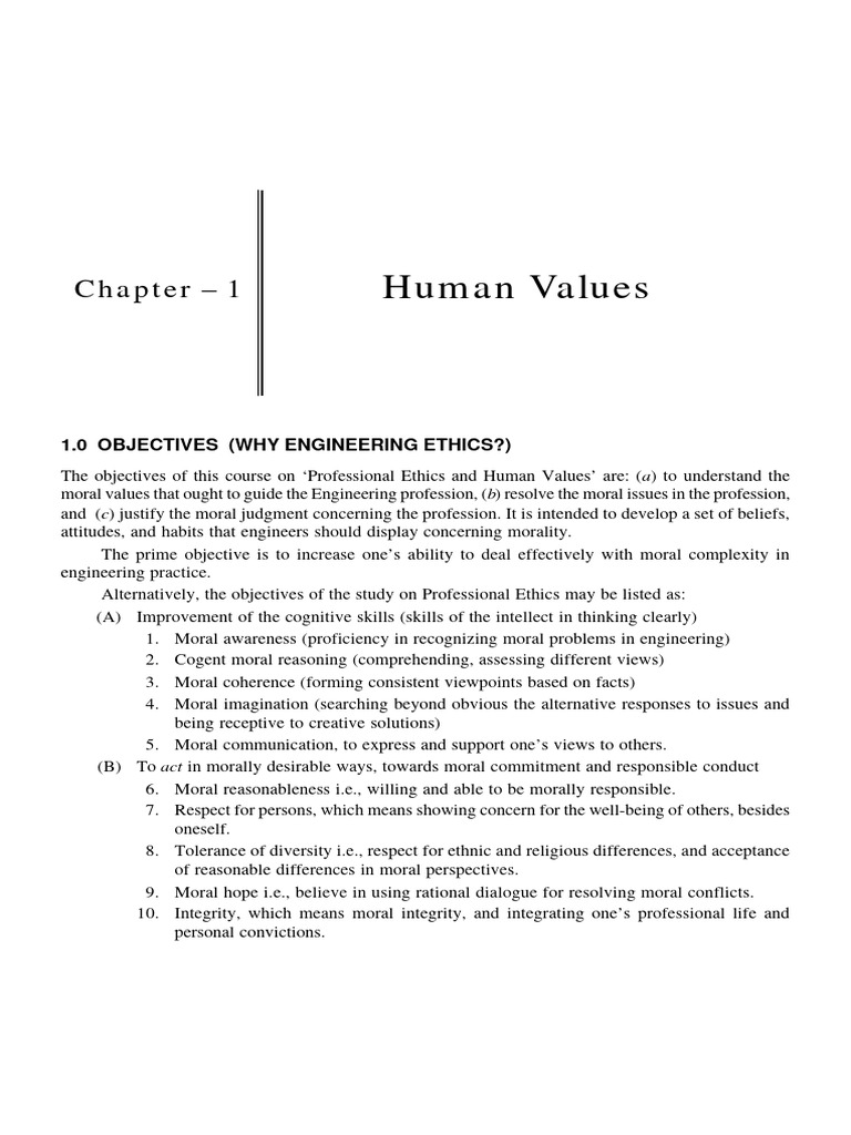 Unit-1 Pee | PDF | Morality | Virtue