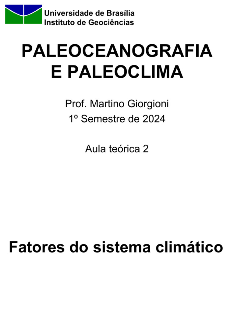 Albedo e Efeito Estufa na Paleoclimatologia | PDF | Circulação ...