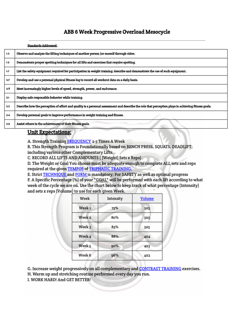 Overload Title and Terms-Merged | PDF | Strength Training | Physical ...