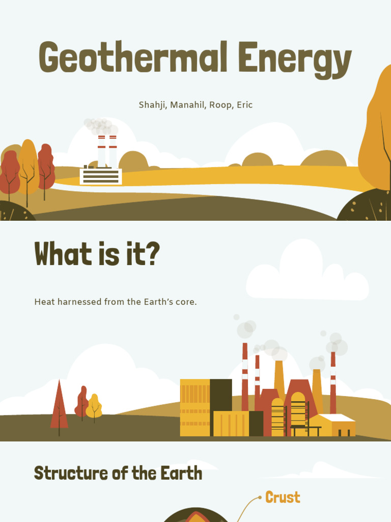 Geothermal Energy Presentation - 1 | PDF | Geothermal Energy ...