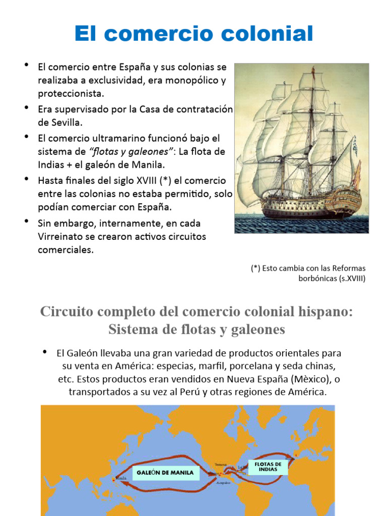 El Comercio Colonial Ss - XVI-XVII | PDF | Nueva españa | Perú