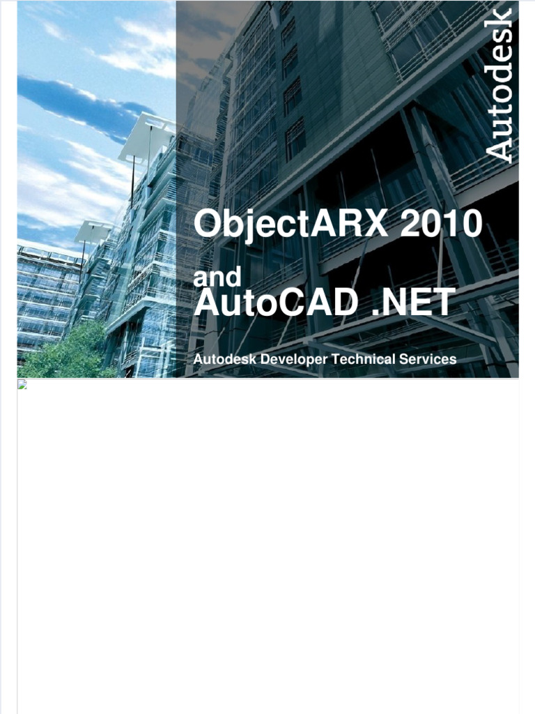 ObjectARX 2010 Training Overview | PDF | Auto Cad | Computing