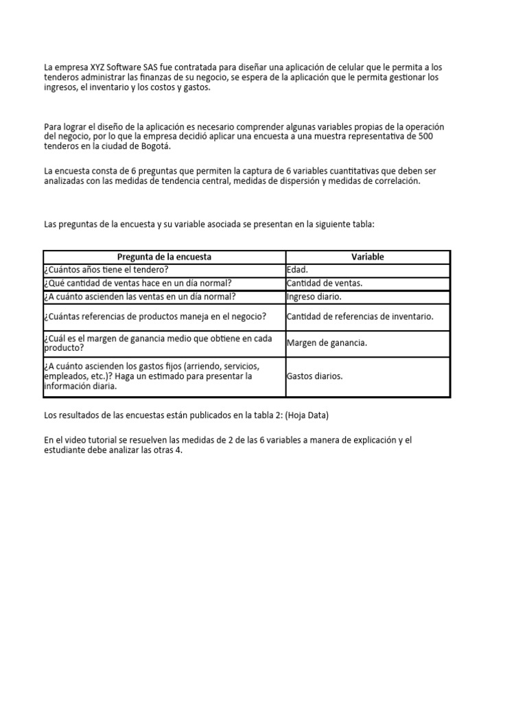 Actividad 2 - Calificable - Adjunto | PDF | Metodología de encuesta | Análisis de los datos