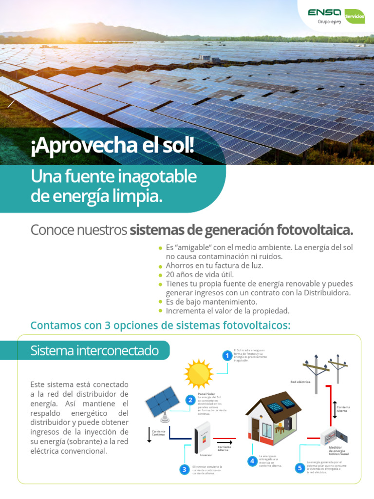 Energía Solar: Sistemas Fotovoltaicos Eficientes | PDF | Energía solar ...
