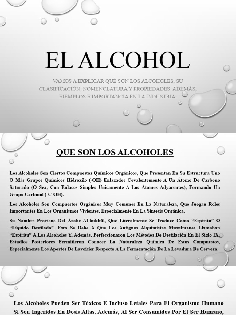 El Alcohol | PDF | Ácido | Redox