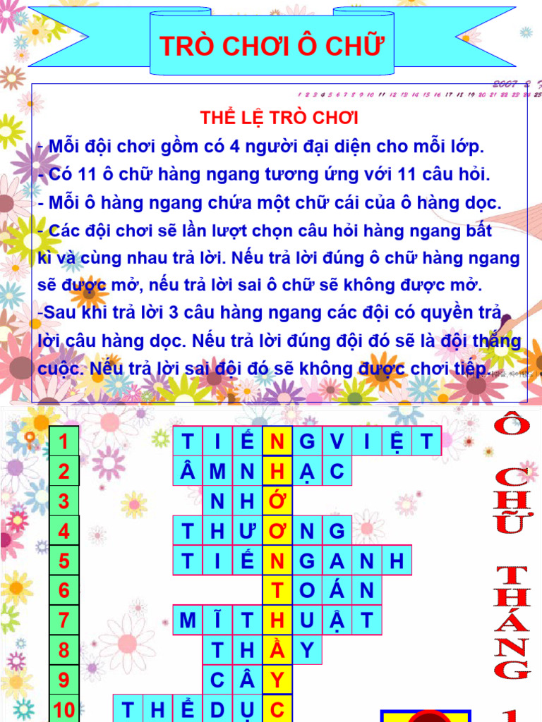 Tro Choi o Chu | PDF