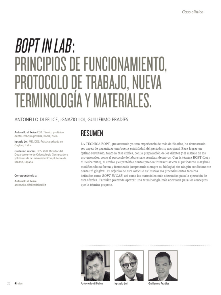 Bopt in Lab Principios de Funcionamiento Protocolo de Trabajo Nueva ...