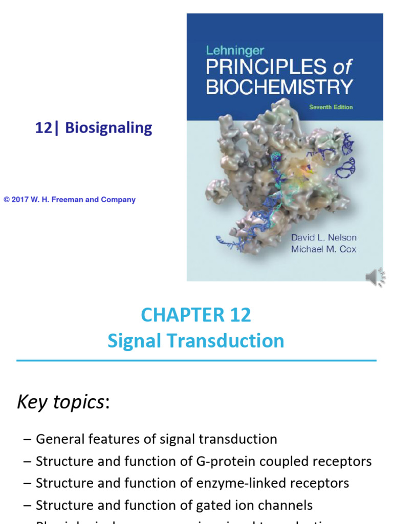 Lehninger - PPT - ch12 All | PDF | Cell Signaling | Signal Transduction