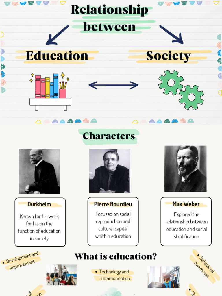 Relationship Between Education and Society | PDF | Social Psychology ...