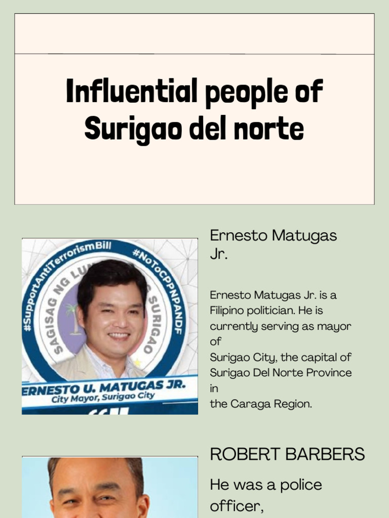Influential People of Surigao | PDF