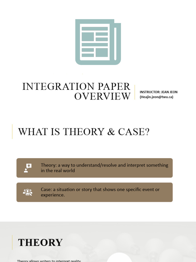 Integration Paper Overview SU24 Updated | Download Free PDF | Theory ...