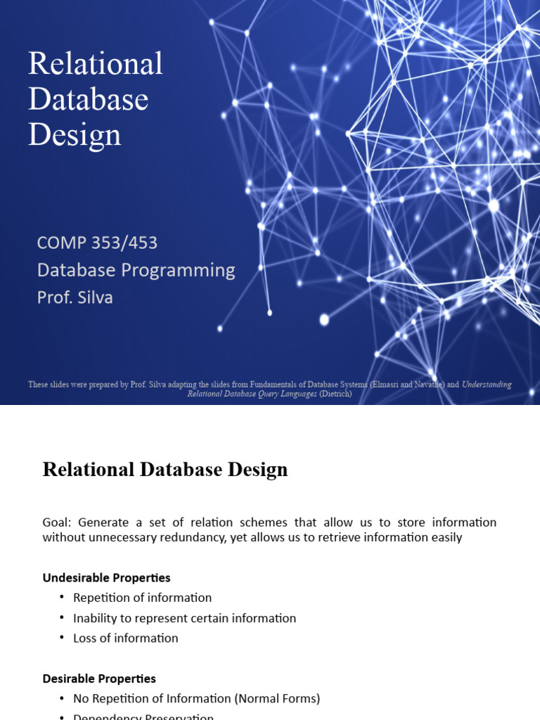 5 RelationalDesignTheory | PDF | Relational Model | Databases
