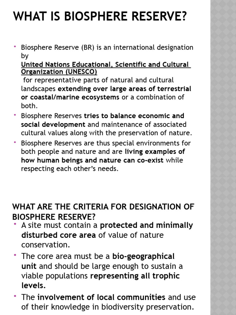 Biosphere | PDF | Protected Area | Conservation Biology