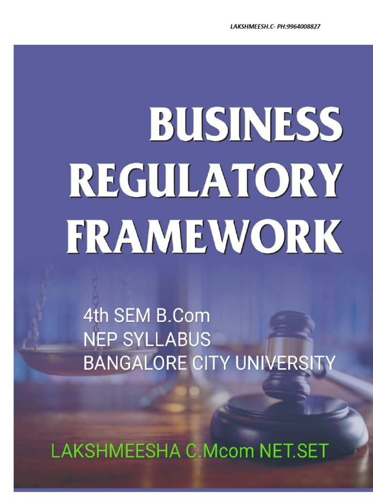 Business Regulatory Framework | PDF | Damages | Breach Of Contract
