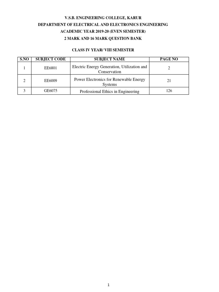 IV EEE Course Materials For VIII Sem | PDF | Welding | Construction