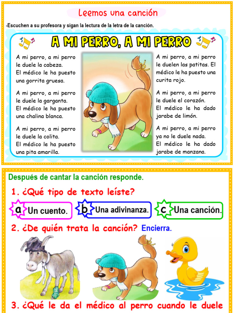 FICHA LEEMOS JUNTOS A MI PERRO | PDF