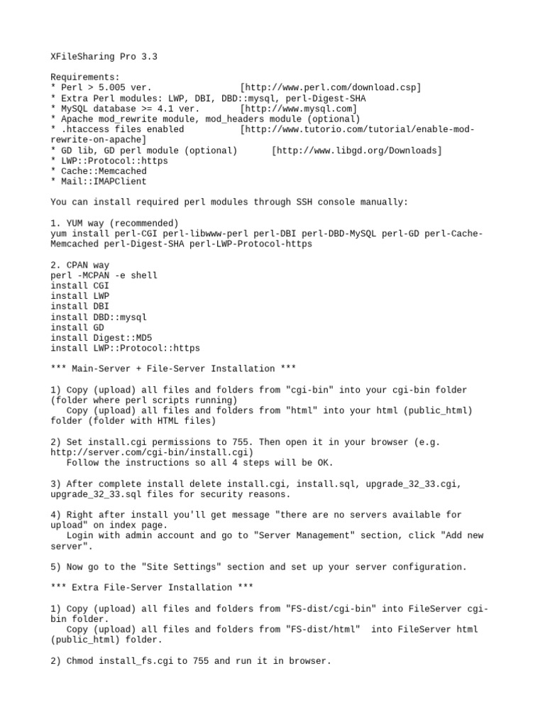 INSTALL | PDF | Web Server | Internet & Web