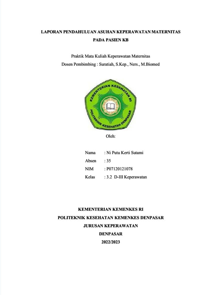 PDF LP KB Ni Putu Kerti Sutami Compress | PDF