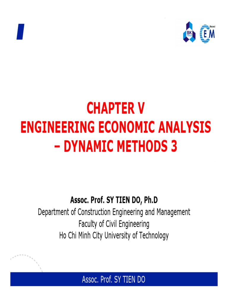 Chapter 5 - Engineering Economic Analysis - Dynamic Methods - Part 3 | PDF | Net Present Value ...