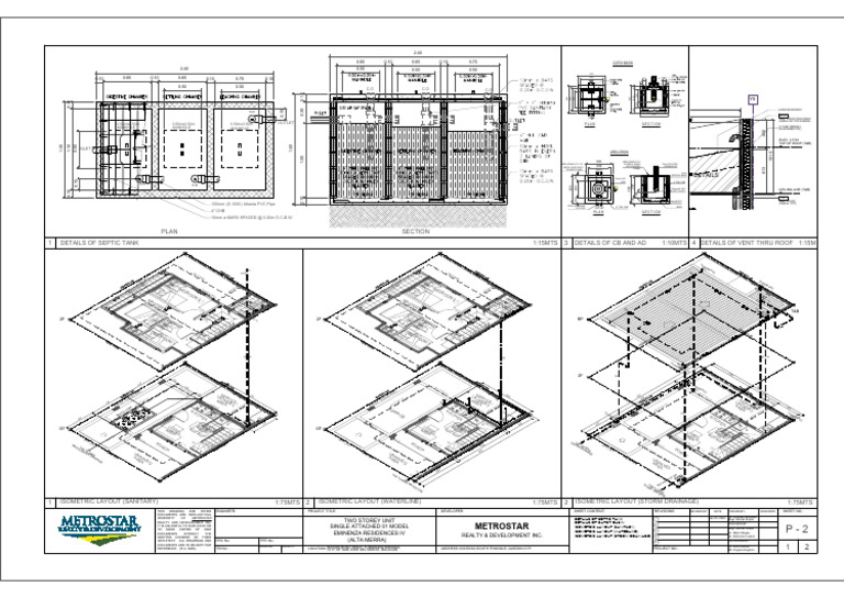 P2-Details and Isometric Layout | PDF | Hydraulic Engineering | Civil ...