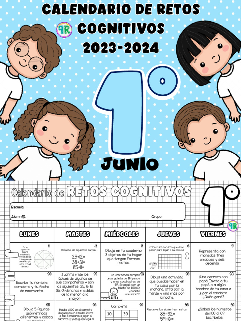 Retos Cognitivos para Niños 2023-2024 | PDF