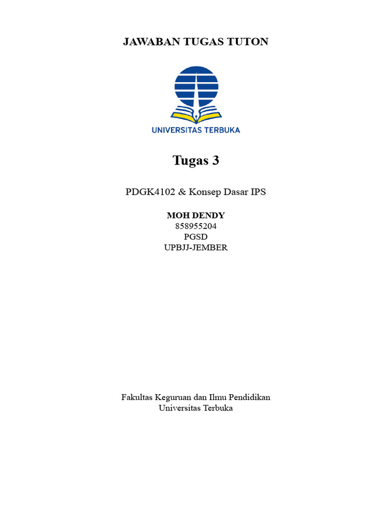 TUGAS 3 Konsep Dasar IPS | PDF