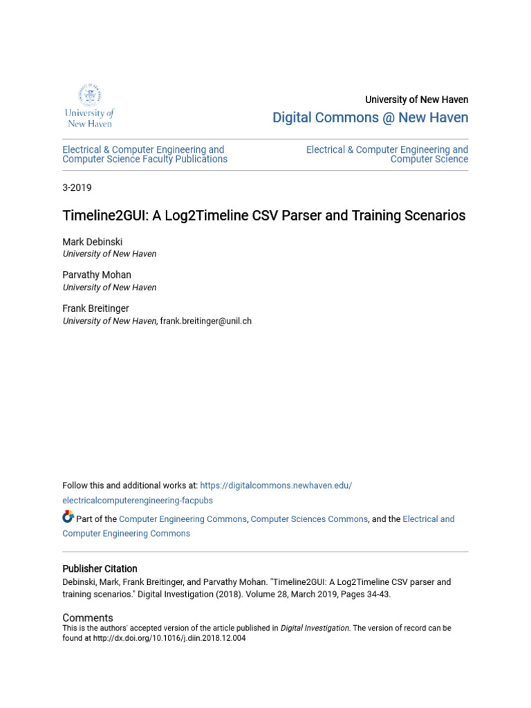 Timeline2gui A Log2timeline Csv Parser And Training Scenarios Pdf Parsing Computer File