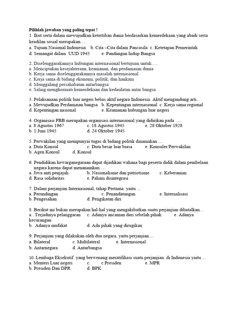 Soal Latihan Kls Xi Genap | PDF | Ilmu Sosial