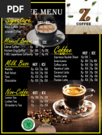 ZUS Coffee Menu Prices & Top Picks Guide | PDF