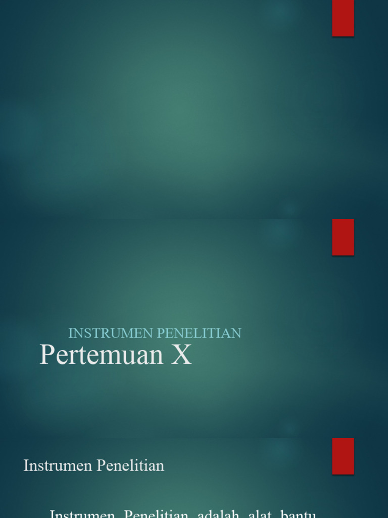 Instrumen Penelitian | PDF | Komputer
