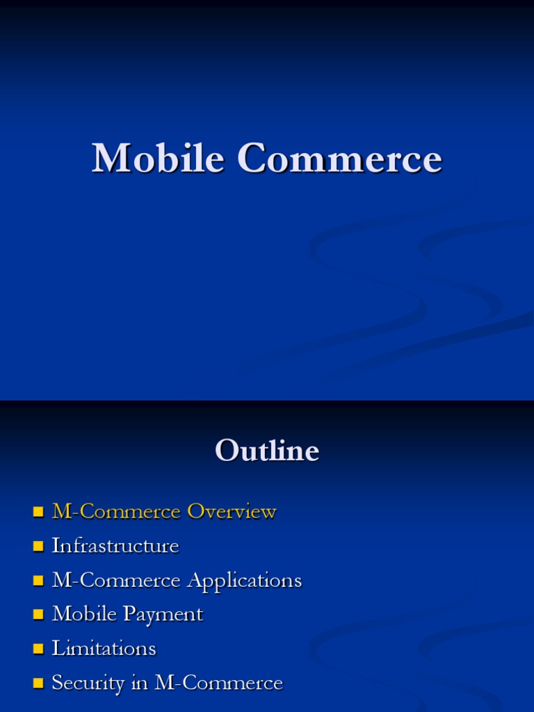 Mobile Commerce | PDF | Mobile Phones | Computer Security