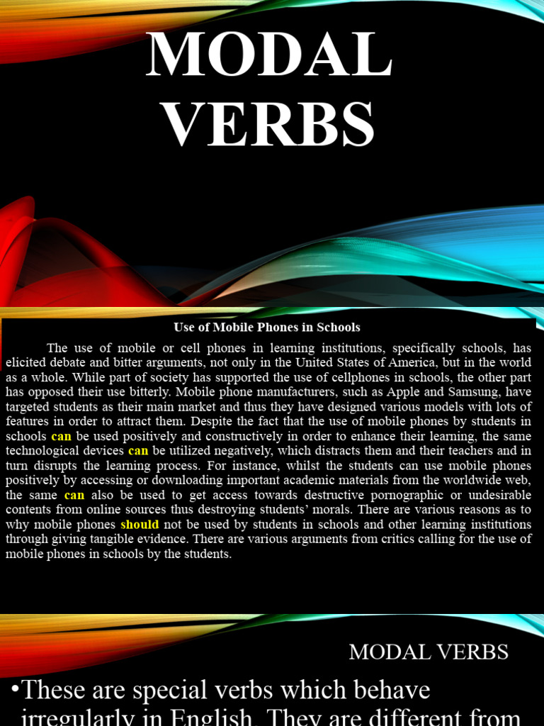 2.-MODALS | Download Free PDF | Mobile Phones | Foods