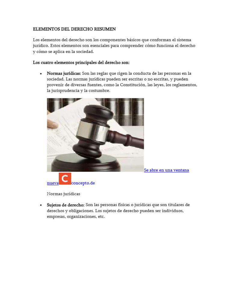 1.3. Resumen Elementos Del Derecho Resumen | PDF | Justicia | Crimen y violencia