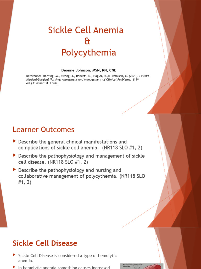 Sickle Cell Anemia & Polycythemia | PDF | Red Blood Cell | Anemia
