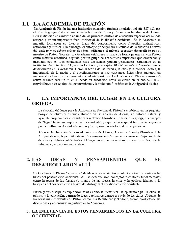 Platón Pdf Platón Educación En Artes Liberales
