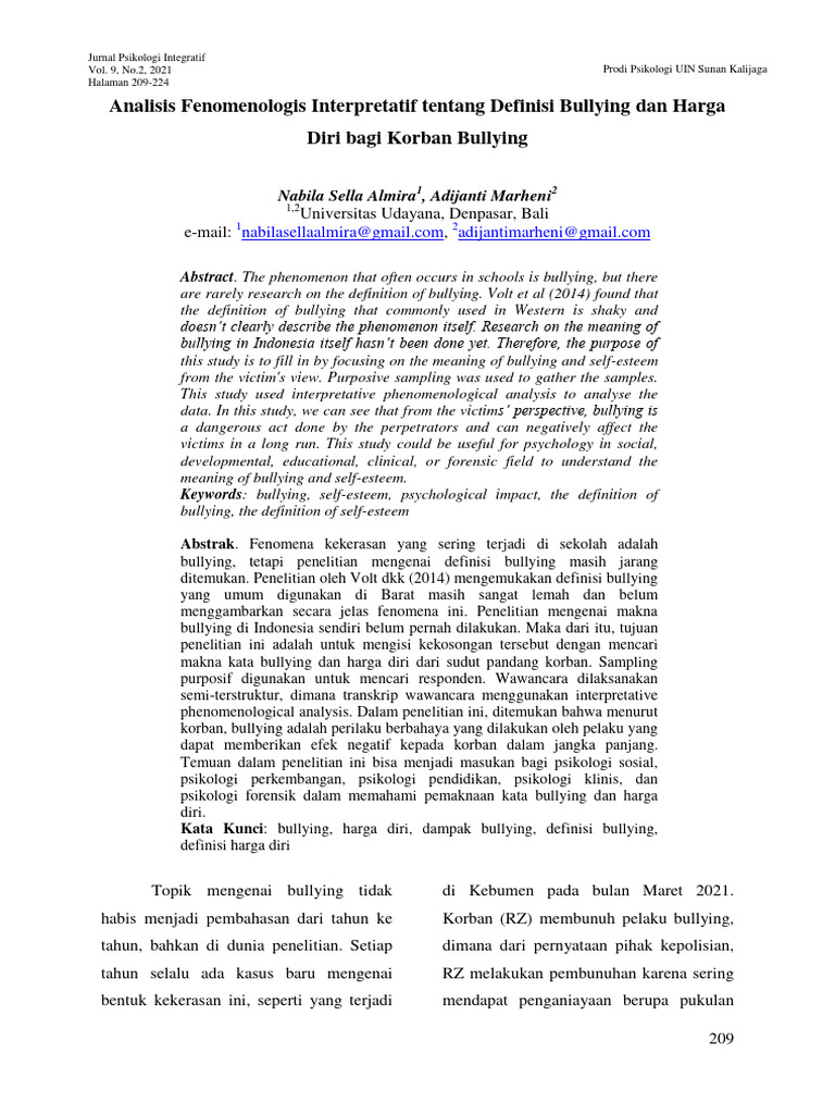 Jurnal Bullying 13 | PDF