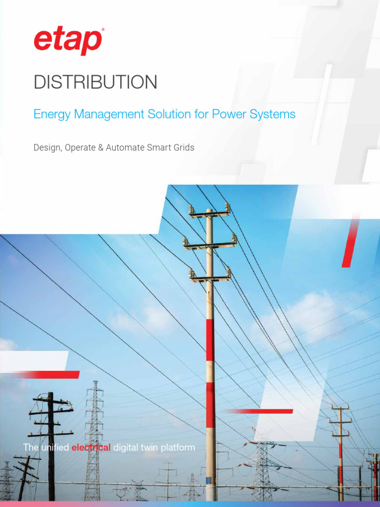 ETAP Distribution Brochure | PDF | Electrical Substation | Electrical Grid
