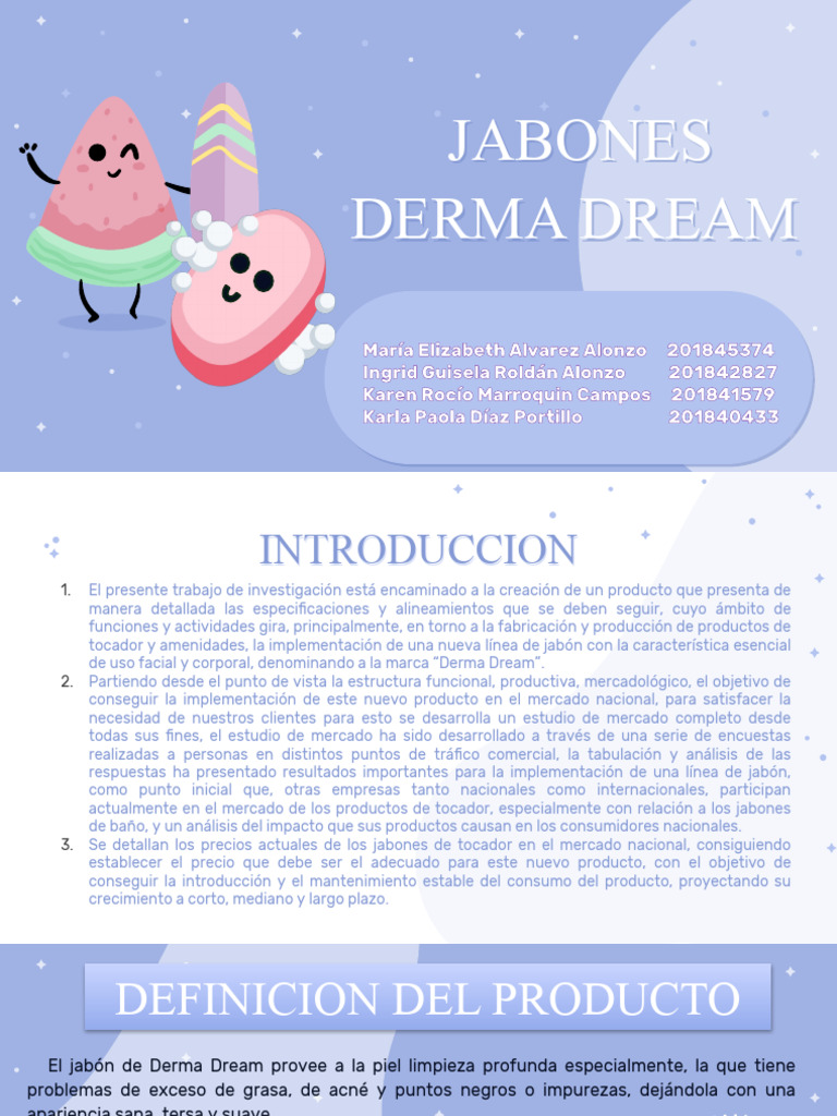 Jabones Derma Dream | PDF | Marketing | Producto (Negocio)
