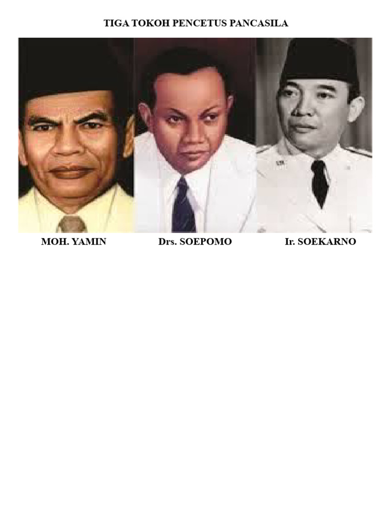 TIGA TOKOH PENCETUS PANCASILA | PDF