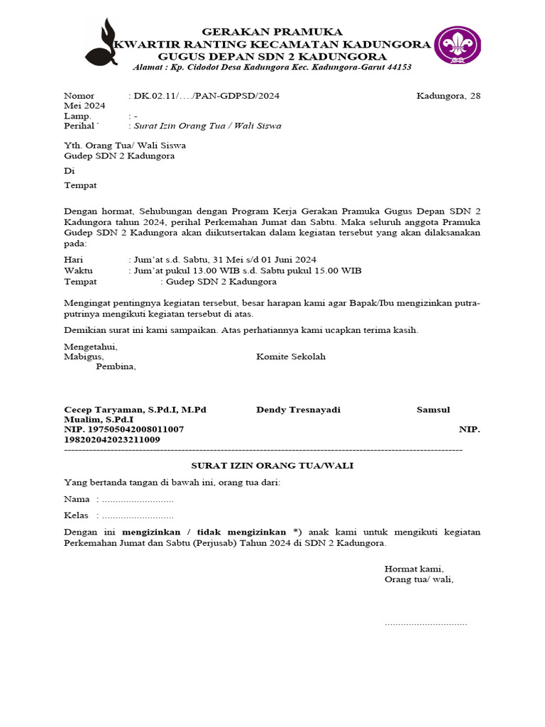 Surat Undangan Perjusab 2024 Revisi-1 | PDF