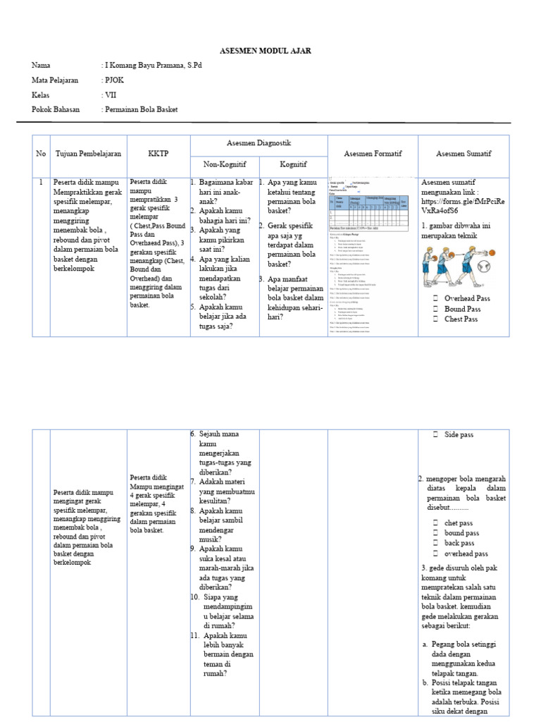 Asesmen Modul Ajar Ganjil | PDF